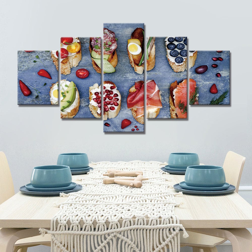 Gemälde, das einen 6-Toast darstellt - Leinwandbild • Tabloide DE